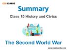 The Second World War Class 10 ICSE notes